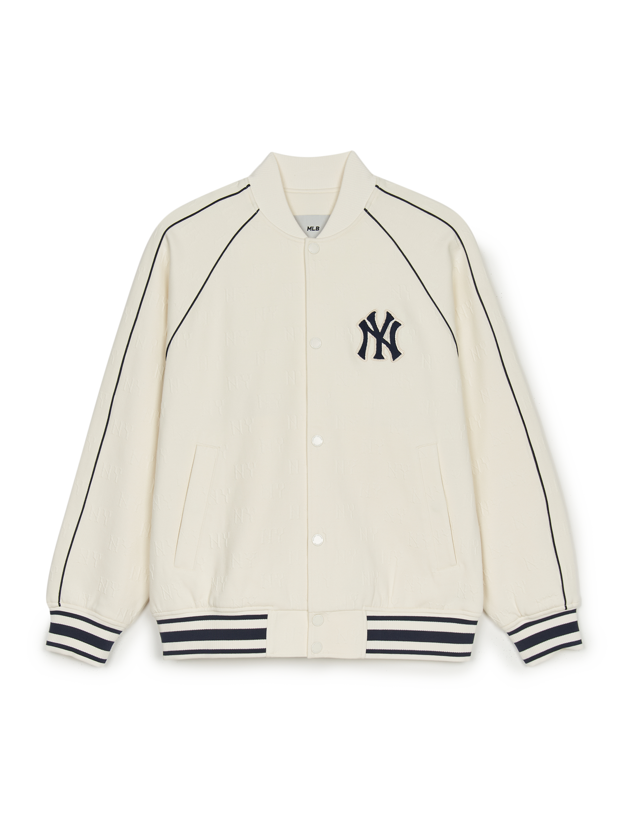 MLB 클래식 모노그램 톤톤 저지 JQD 바시티자켓 뉴욕양키스 (CREAM) MLB 클래식 모노그램 톤톤 저지 JQD 바시티자켓 뉴욕양키스 (CREAM)