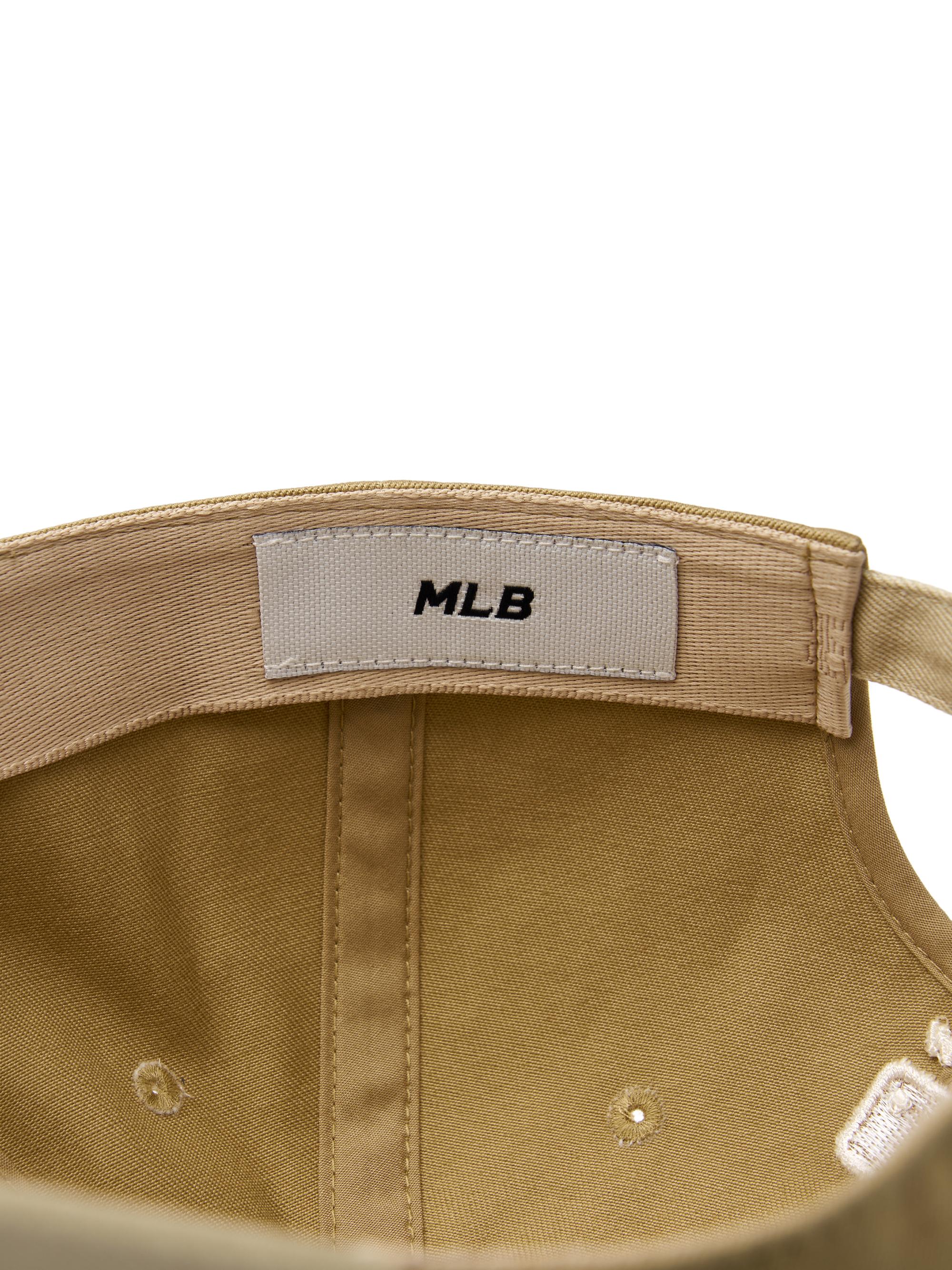 MLB 바시티 원포인트 배색 언스트럭쳐 볼캡 뉴욕양키스 (BEIGE)