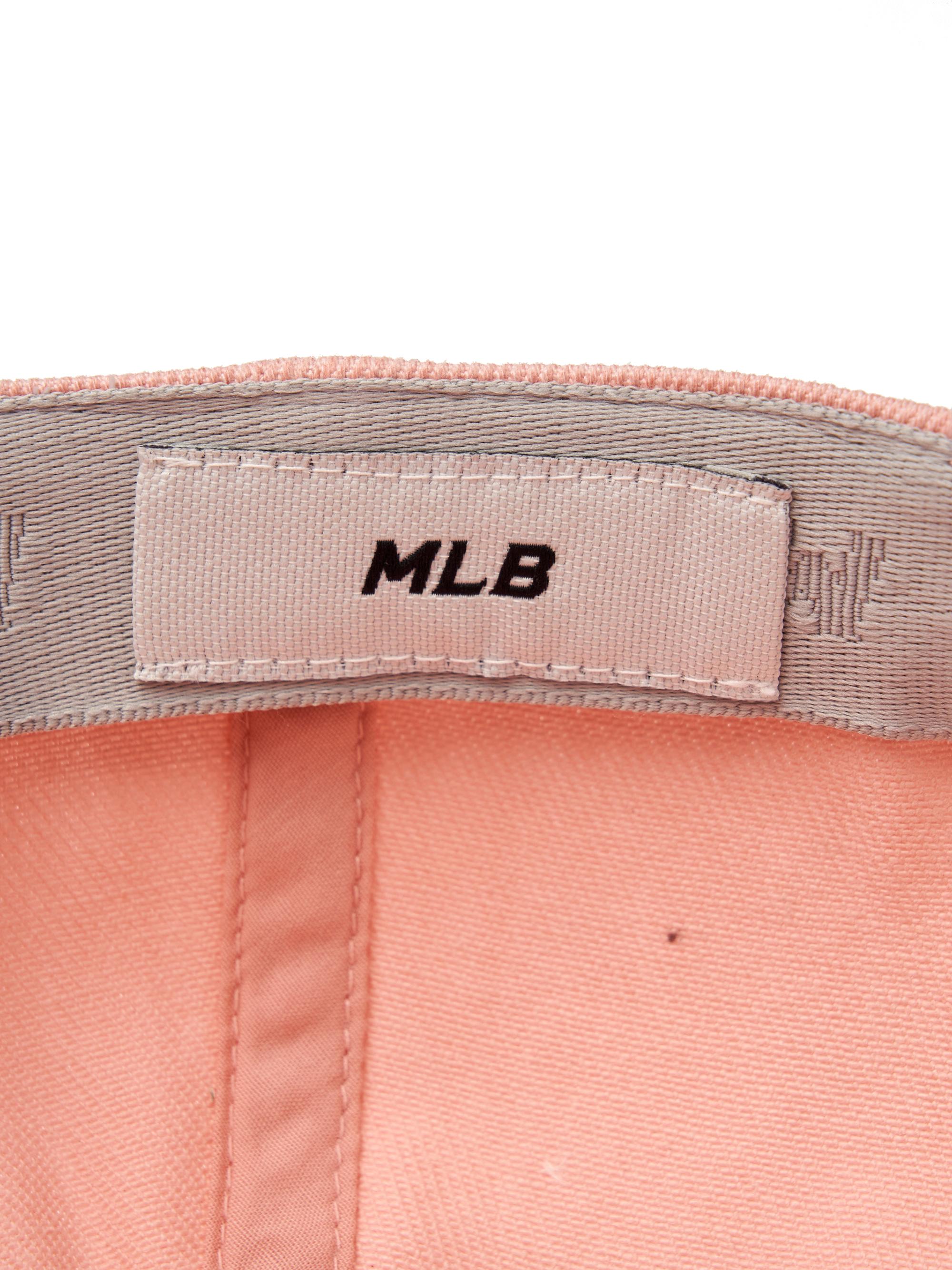 MLB 바시티 레터링 컬러데님 언스트럭쳐 볼캡 LA다저스 (PINK)