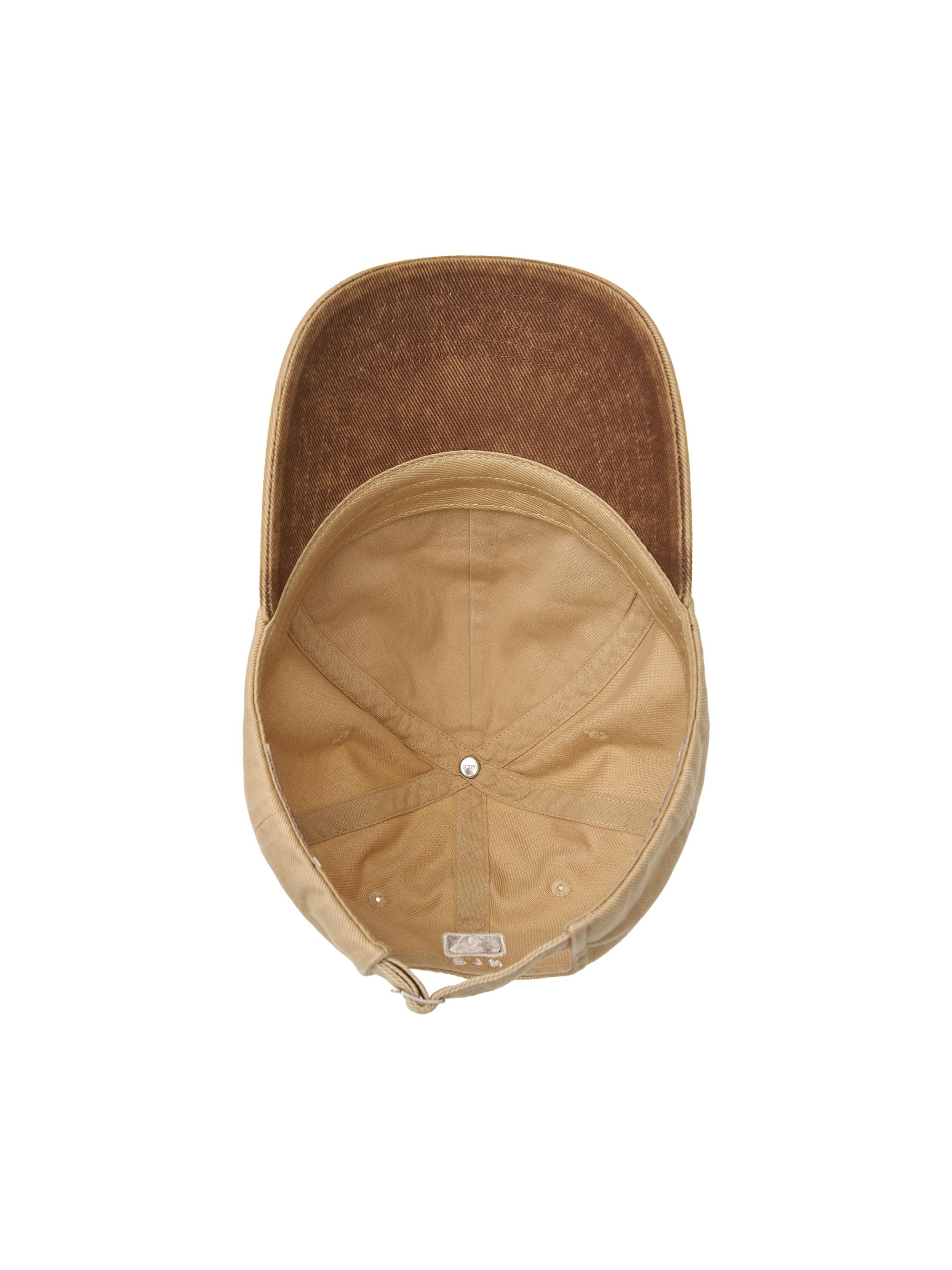 MLB 바시티 빈티지 컬시브 배색 언스트럭쳐 볼캡 뉴욕양키스 (LIGHT BEIGE)