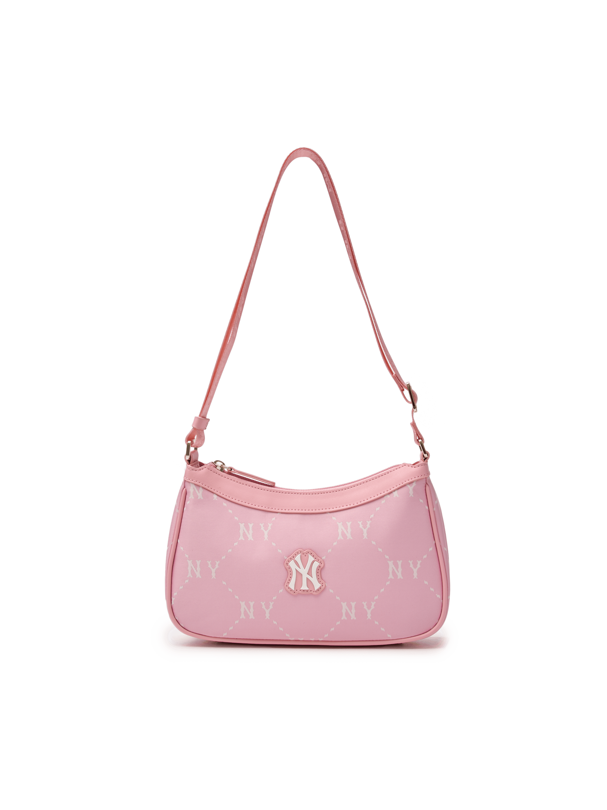 MLB 다이아 모노그램 JQD 미니 호보백 뉴욕양키스 (PINK)