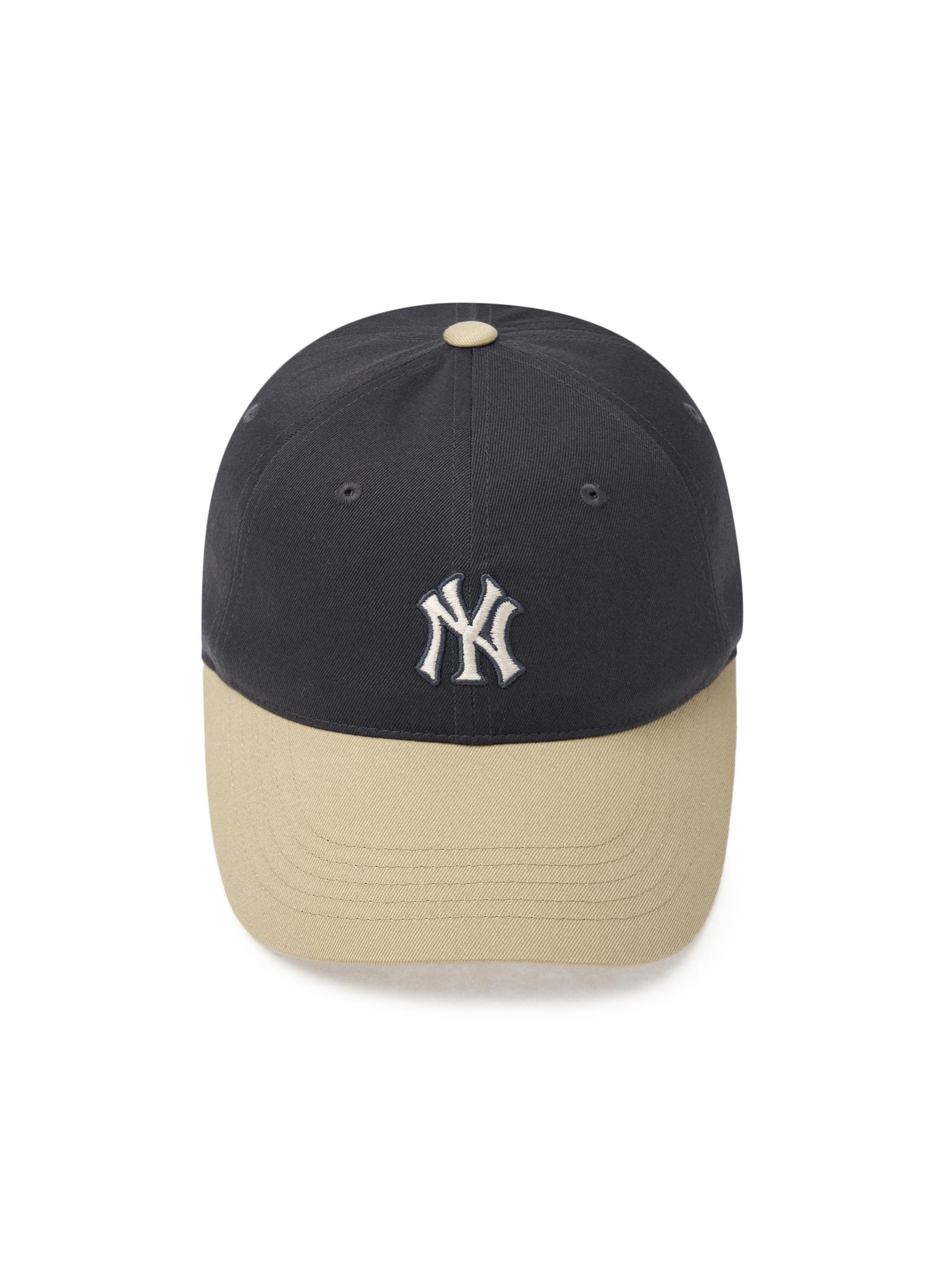 MLB 바시티 원포인트 배색 언스트럭쳐 볼캡 뉴욕양키스 (DARK GRAY)