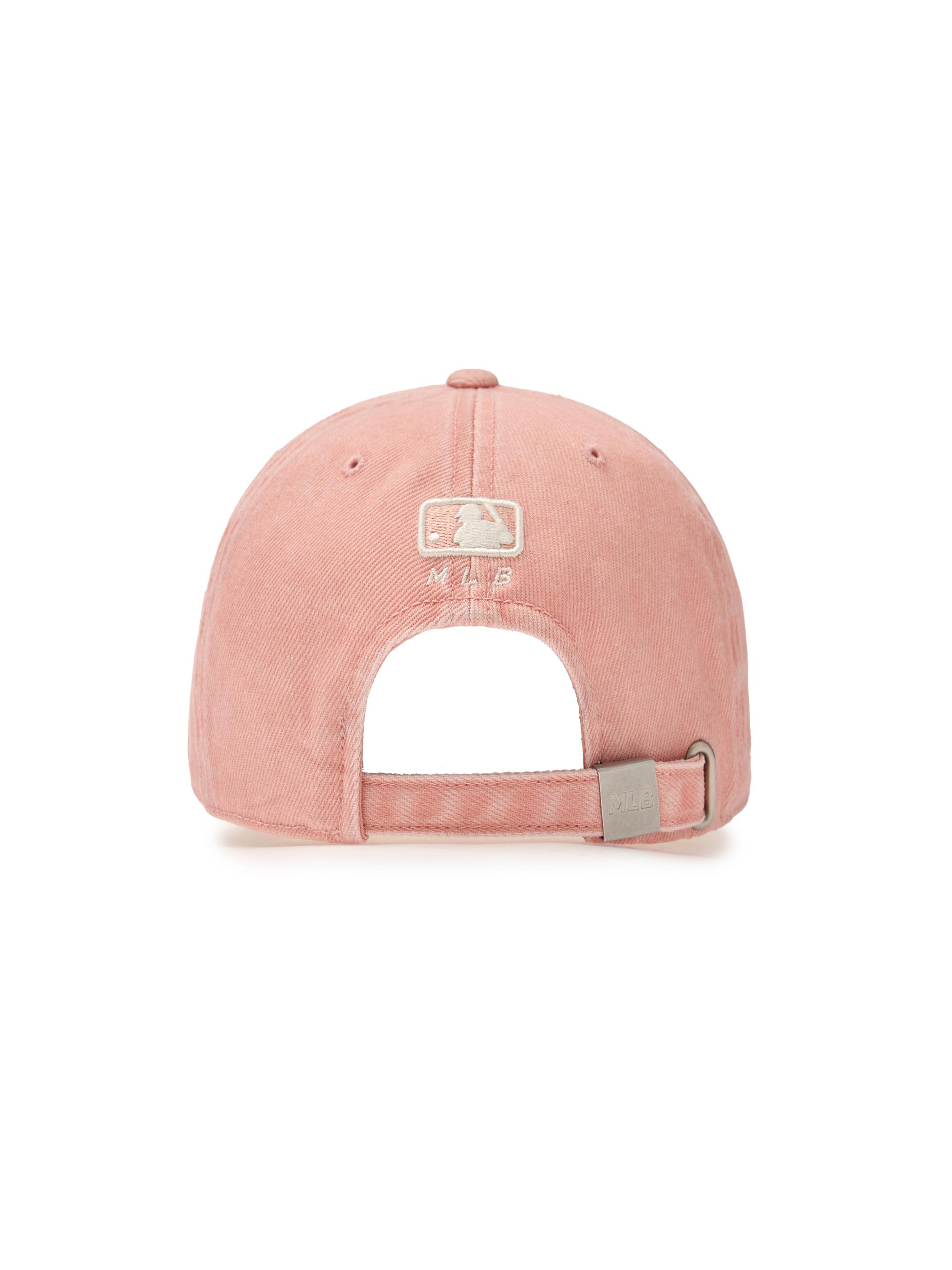 MLB 바시티 레터링 컬러데님 언스트럭쳐 볼캡 LA다저스 (PINK)