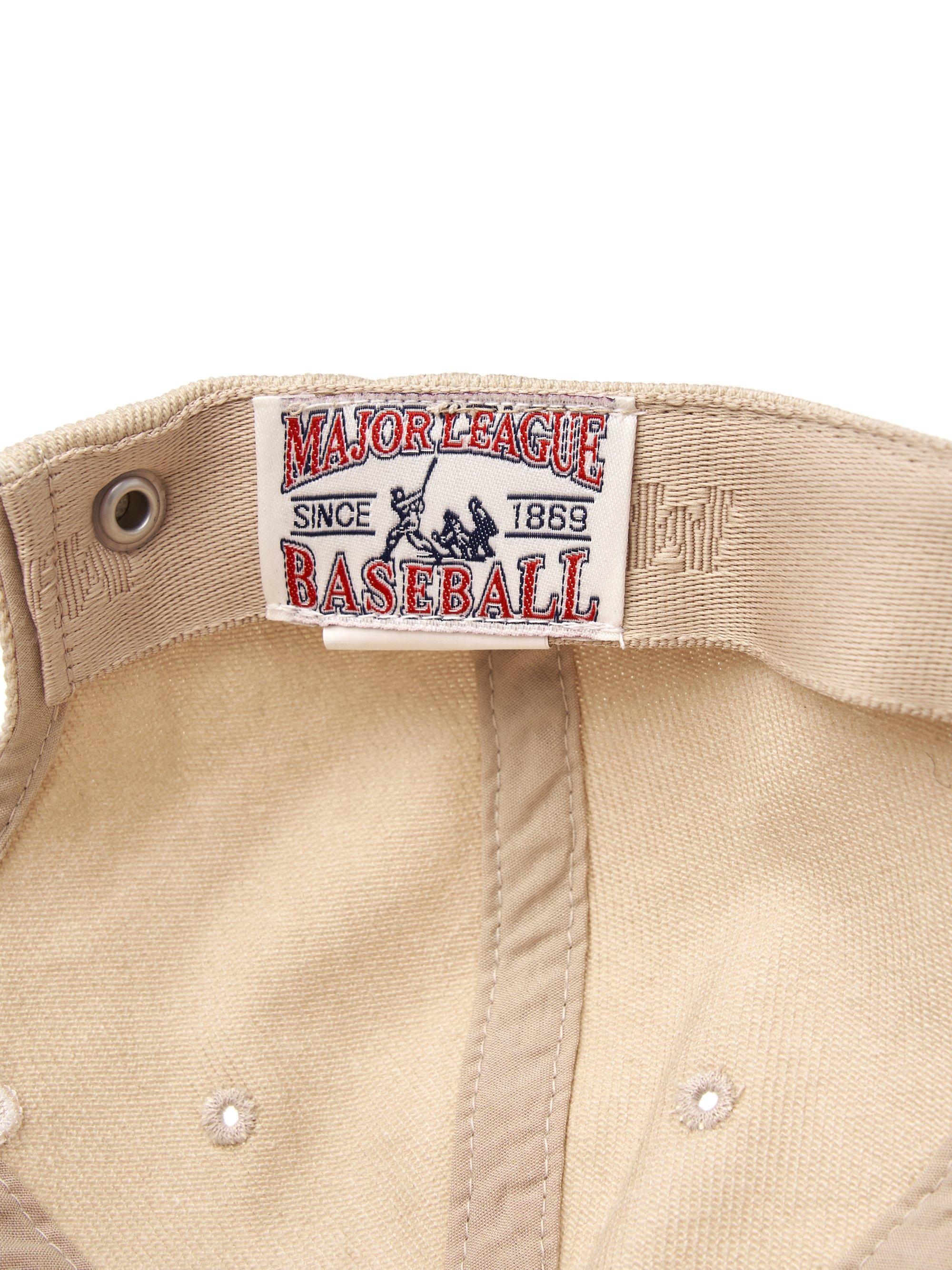 MLB 바시티 레터링 피그먼트 언스트럭쳐 볼캡 보스턴 레드삭스 (LIGHT BEIGE)