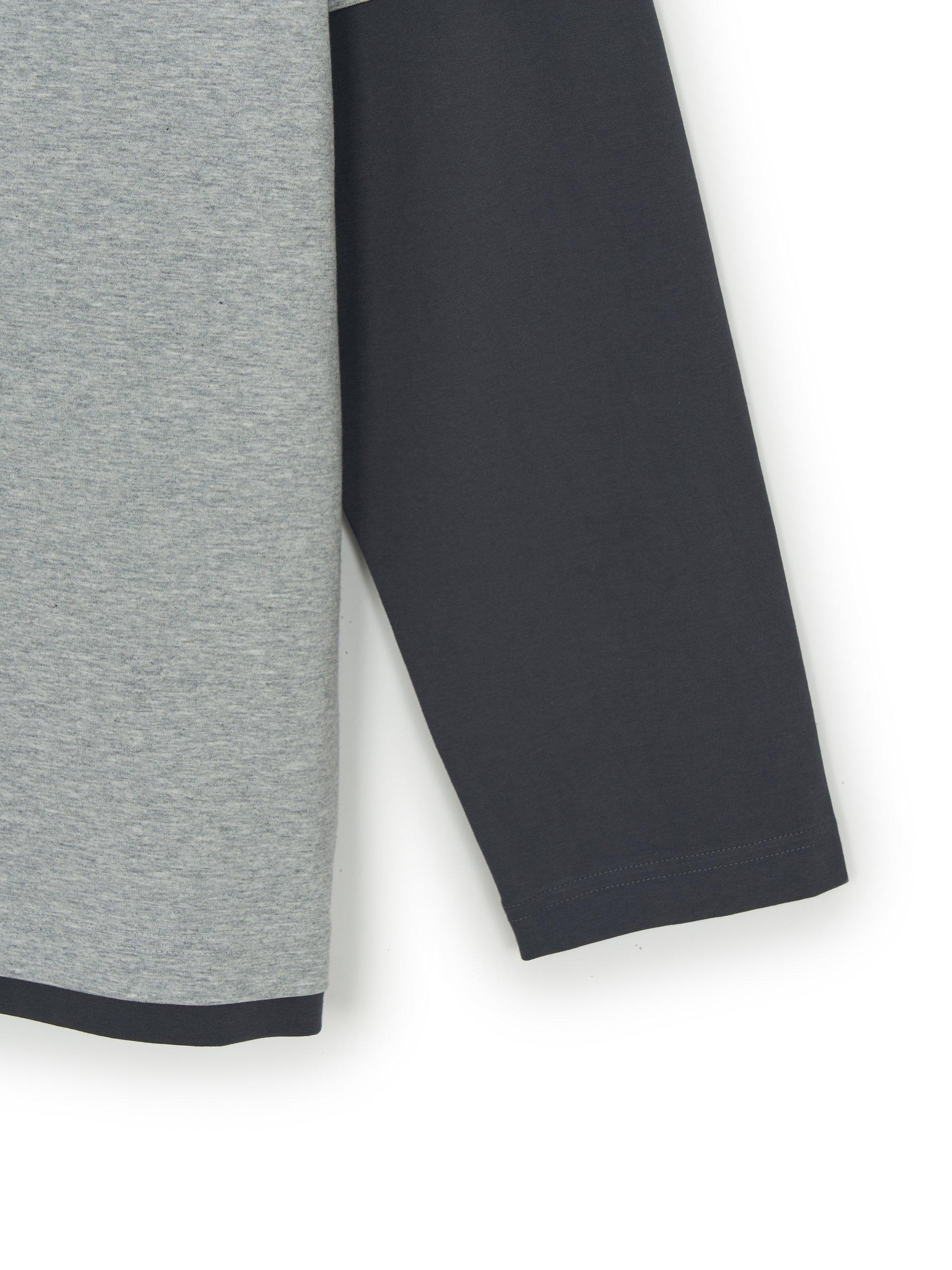 MLB 베이직 스트릿로고 레이어드 오버핏 긴팔 티셔츠 뉴욕 메츠 (GRAY)